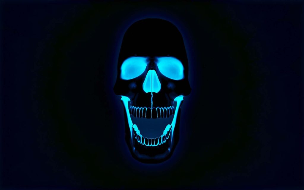 The Neon Skull HD 3D and Abstract Wallpaper Free Download