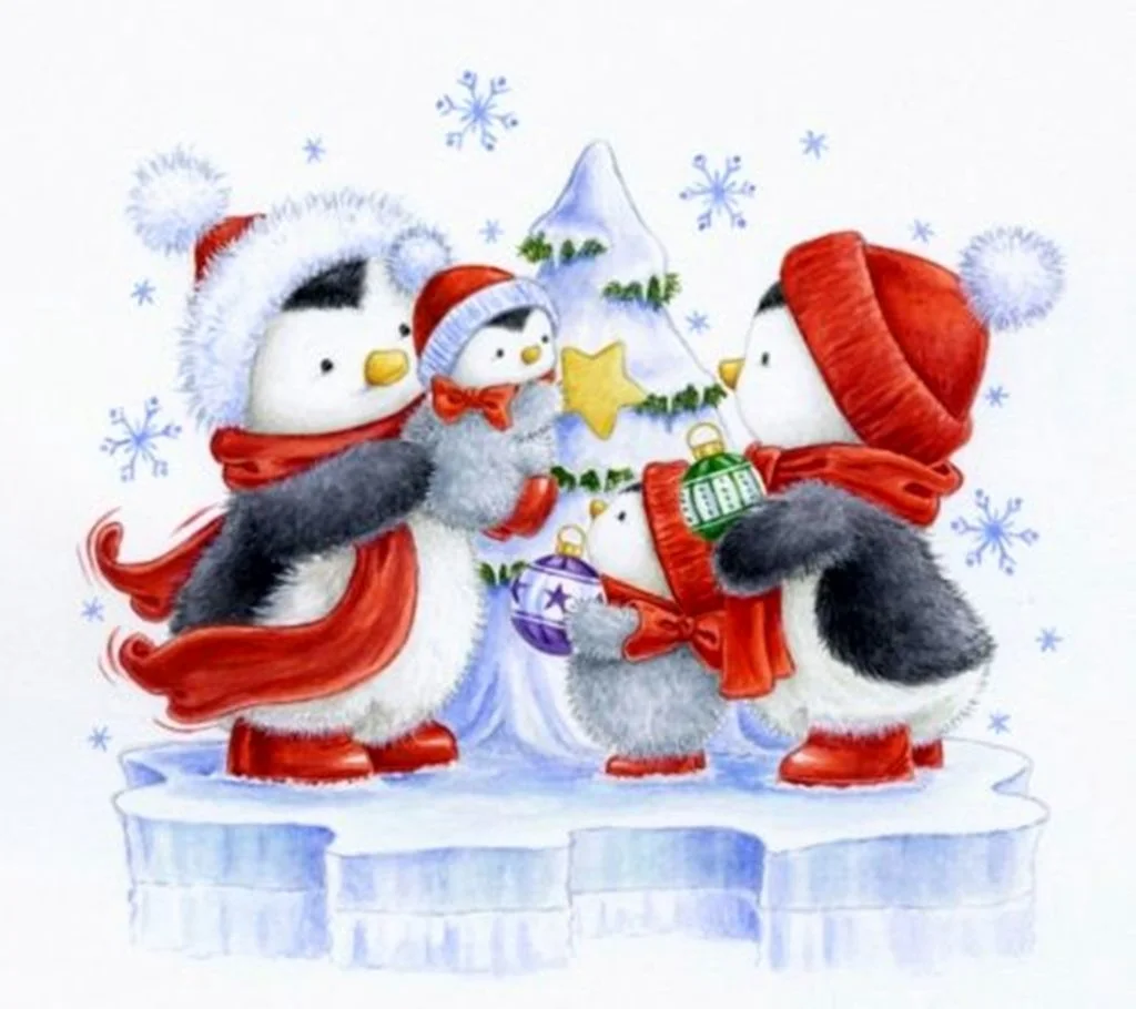 60+ Christmas Penguin