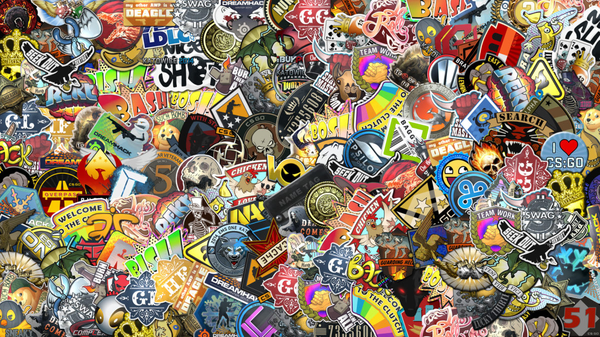 55+ Sticker Bomb Wallpaper HD