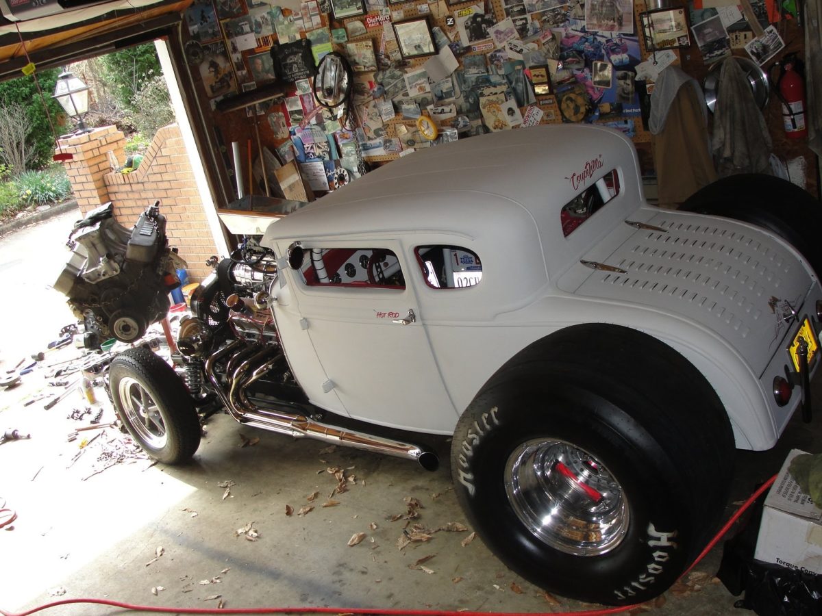 BAD ASS GARAGE SCENEHOT RAT ROD COUPEZILLA AND ZZ TOP LA GRANGE / BLUE ...