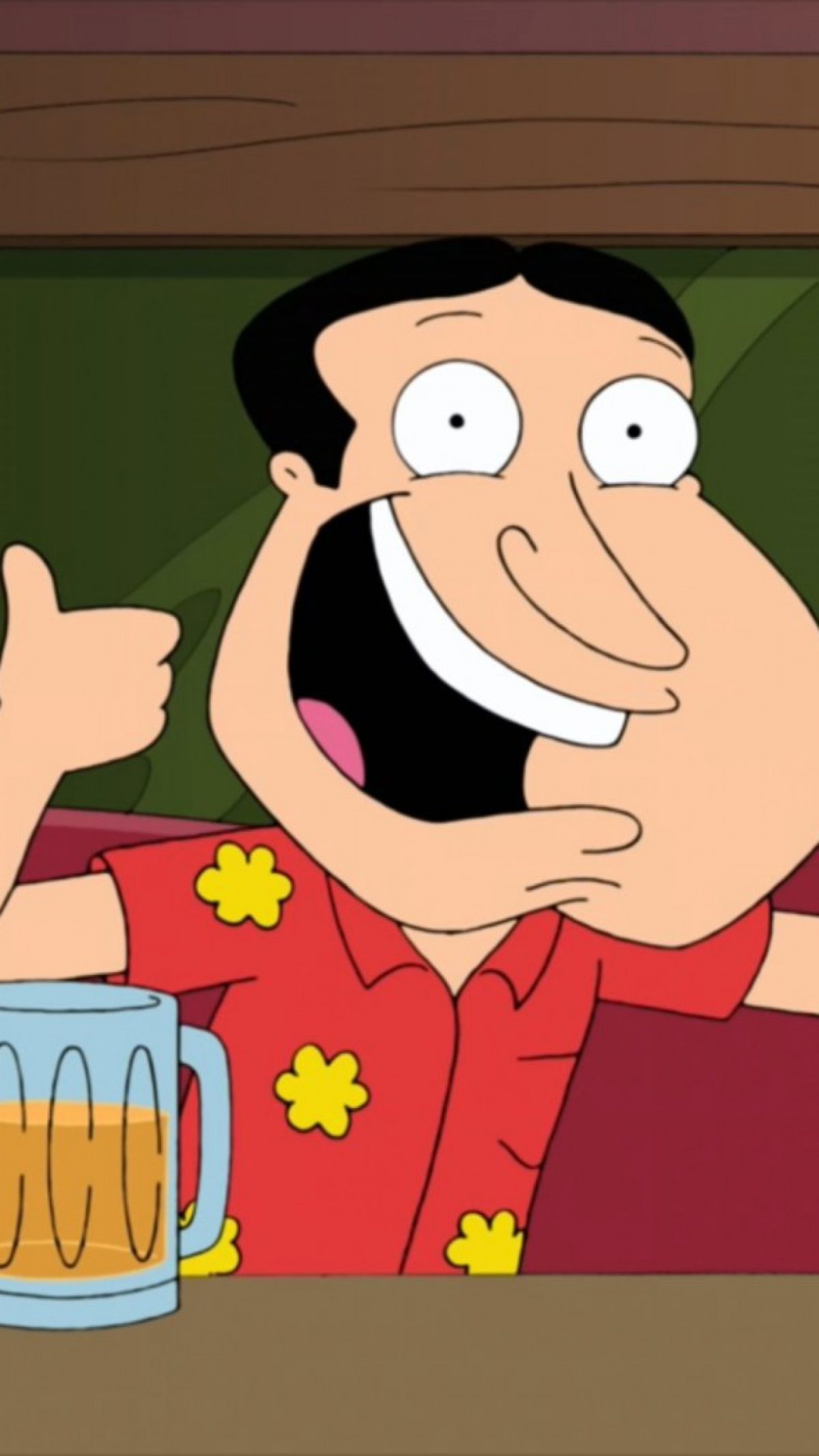 Preview wallpaper family guy, glenn quagmire, glass 1440×2560