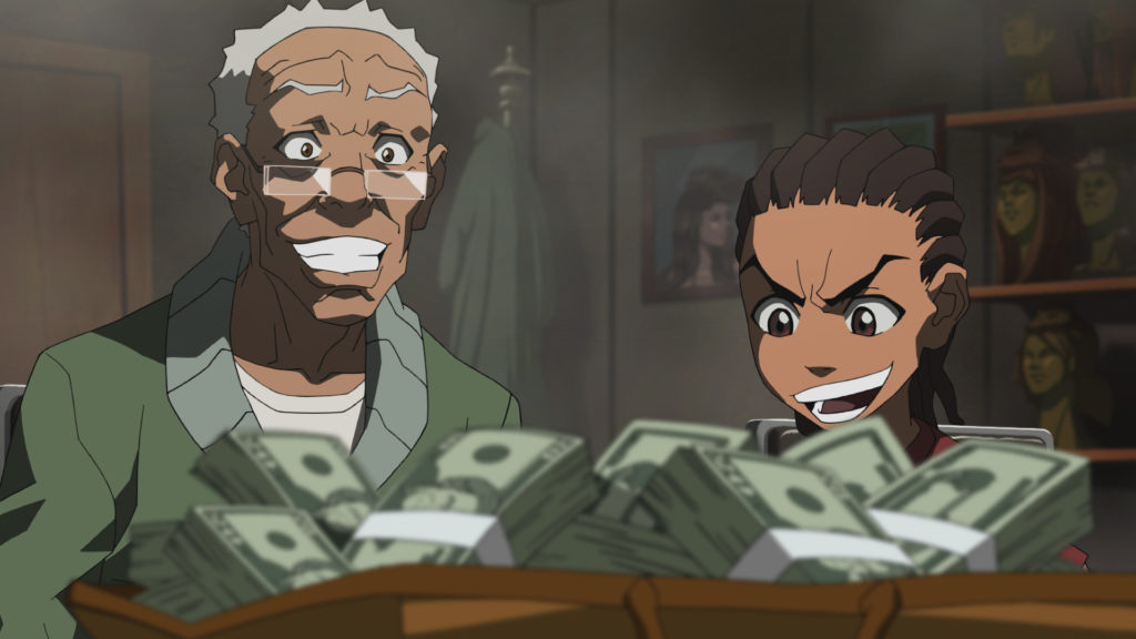 98+ Boondocks Wallpaper Huey and Riley