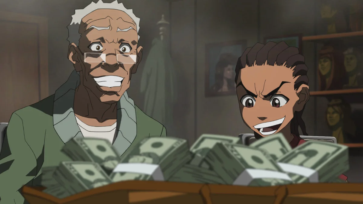 98+ Boondocks Wallpaper Huey and Riley