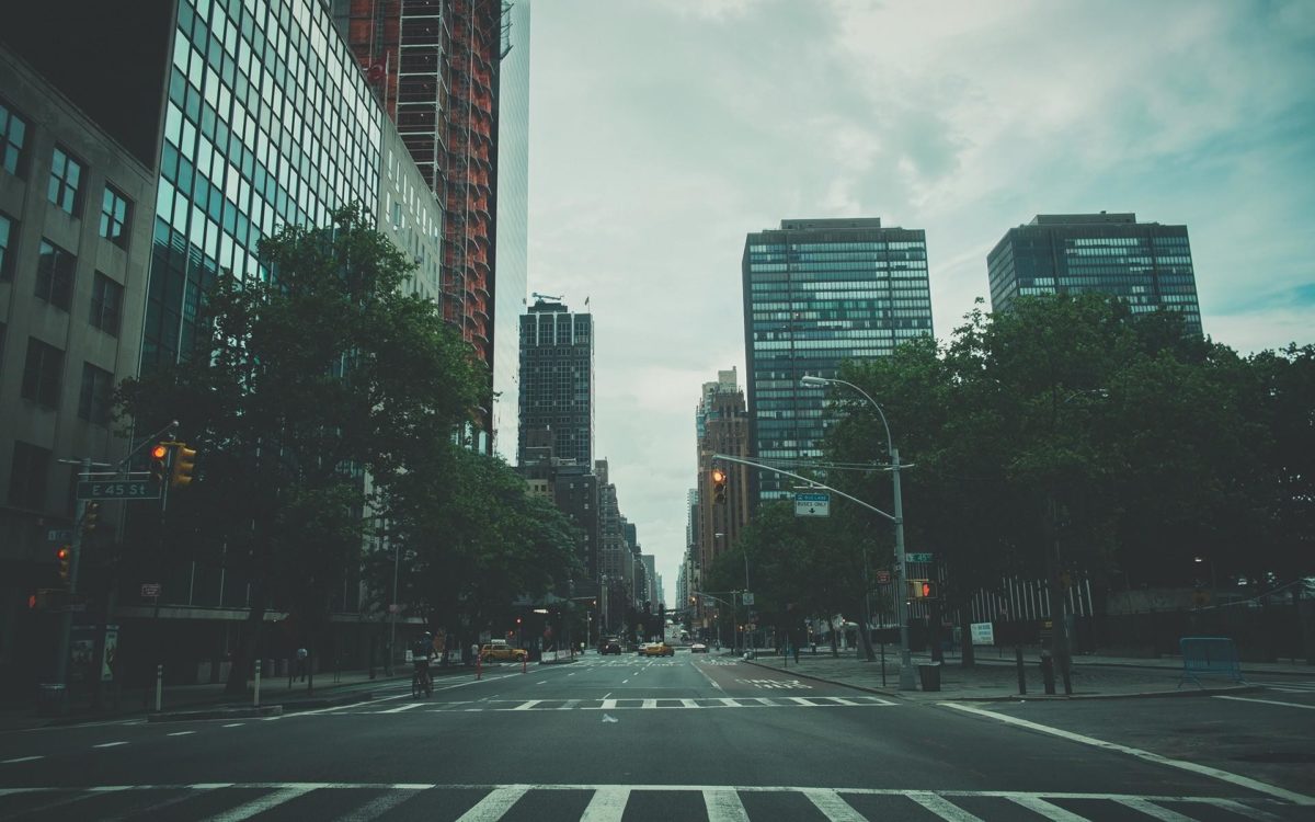 64+ City Street Background