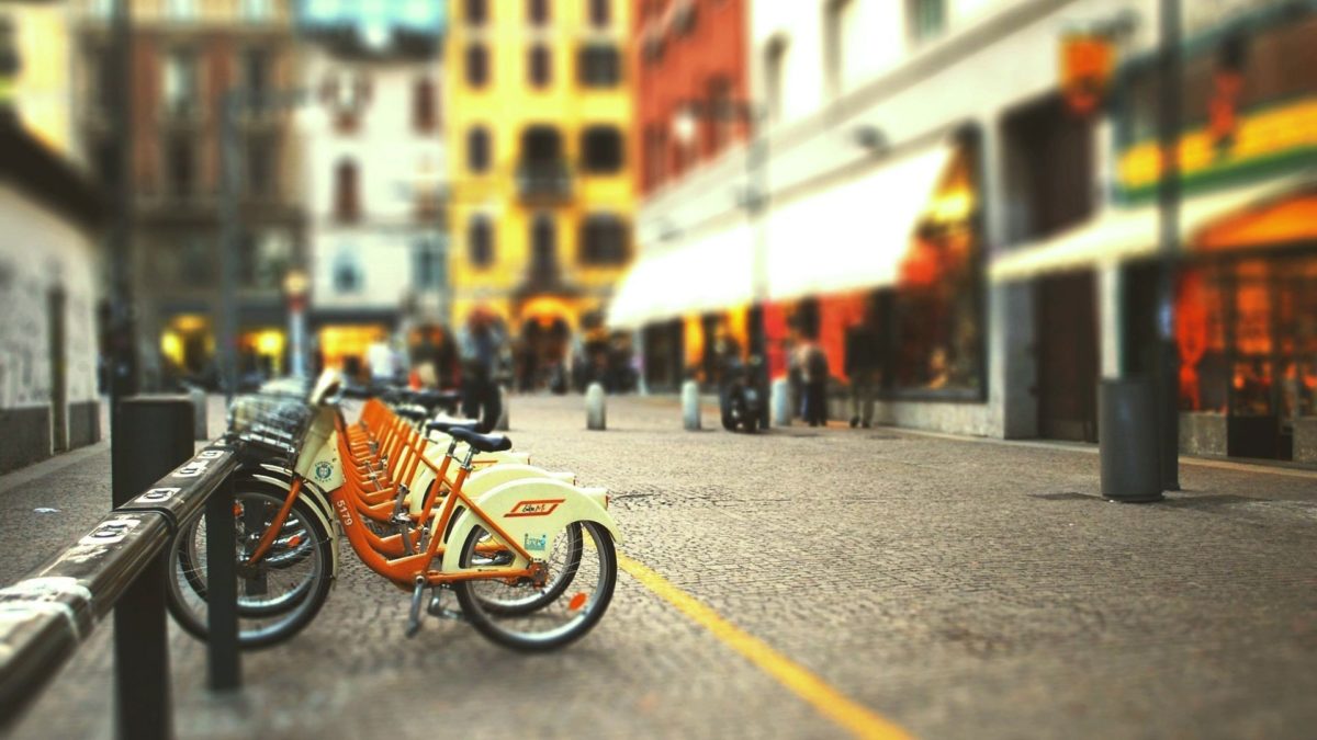 64+ City Street Background