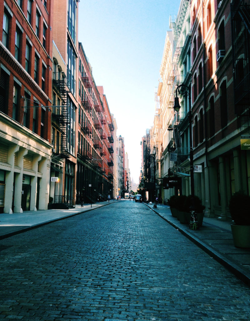 64+ City Street Background