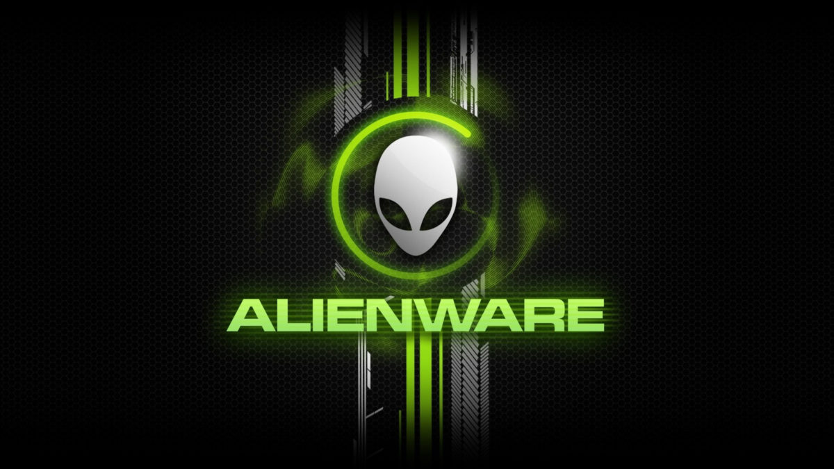 Alienware Desktop Background Alien Head Green Honeycomb Design 1920×1080