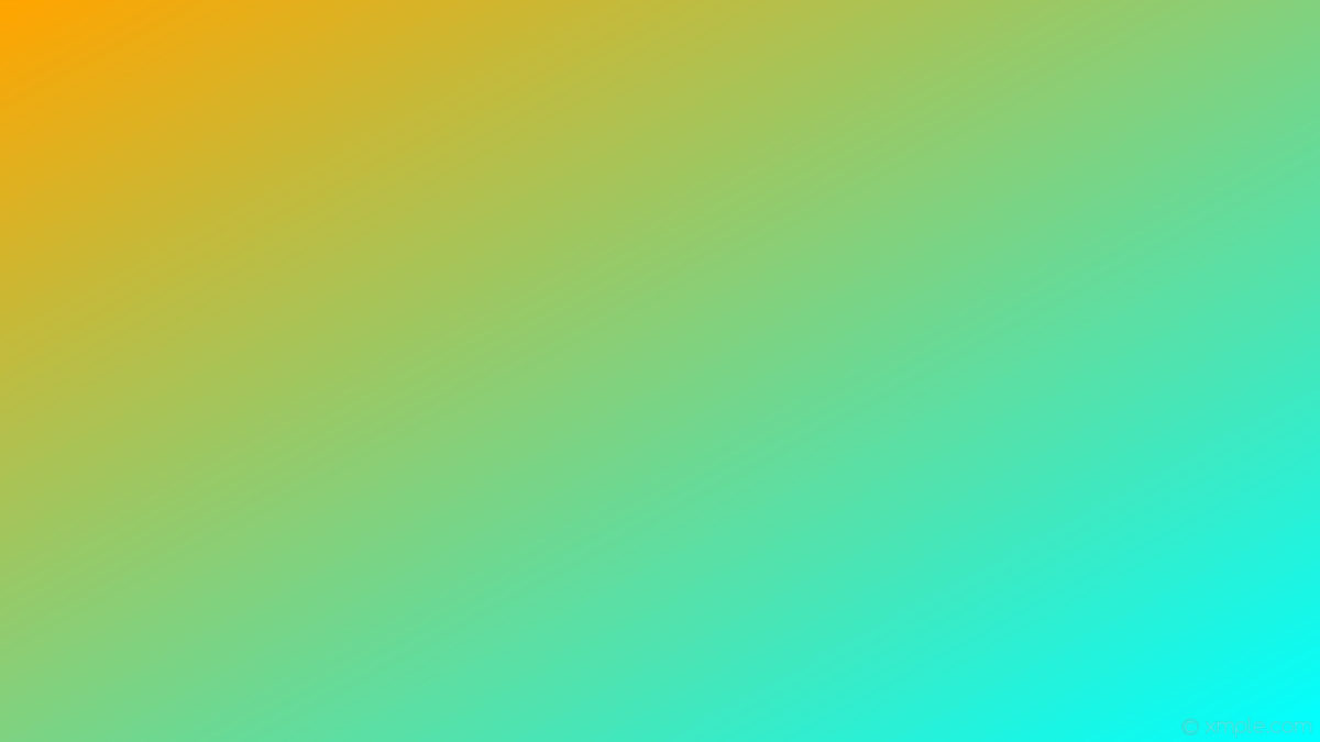 wallpaper gradient blue linear orange aqua cyan #ffa500 #00ffff 150Â°