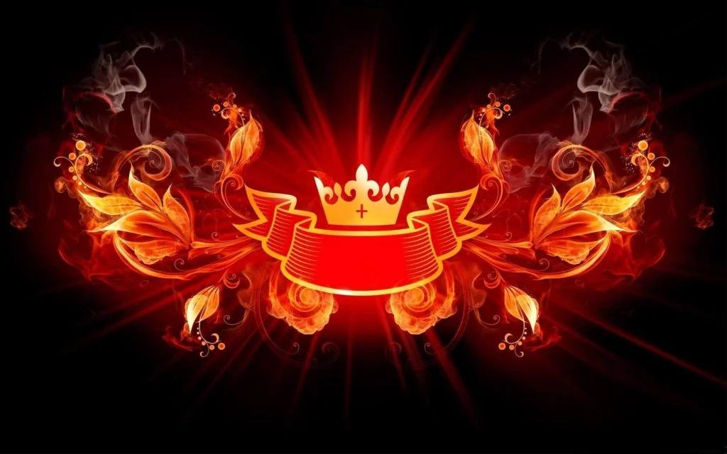 Blue Fire Flower Background Wallpaper Hd