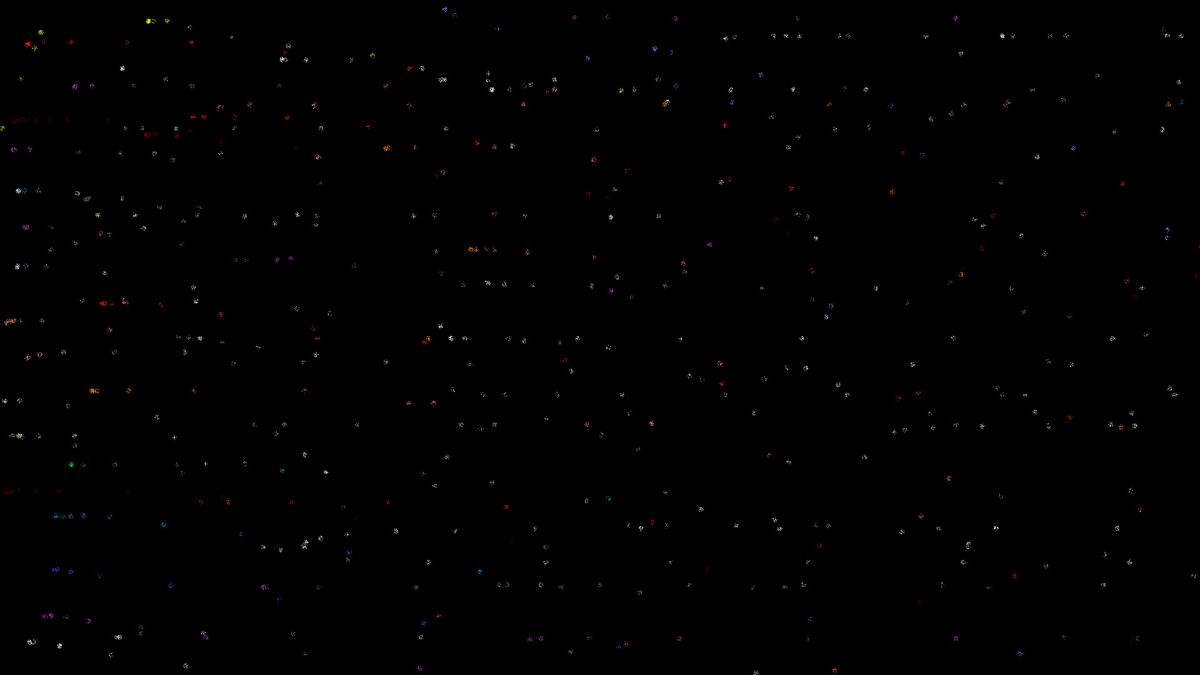 Sky effect black wallpaper