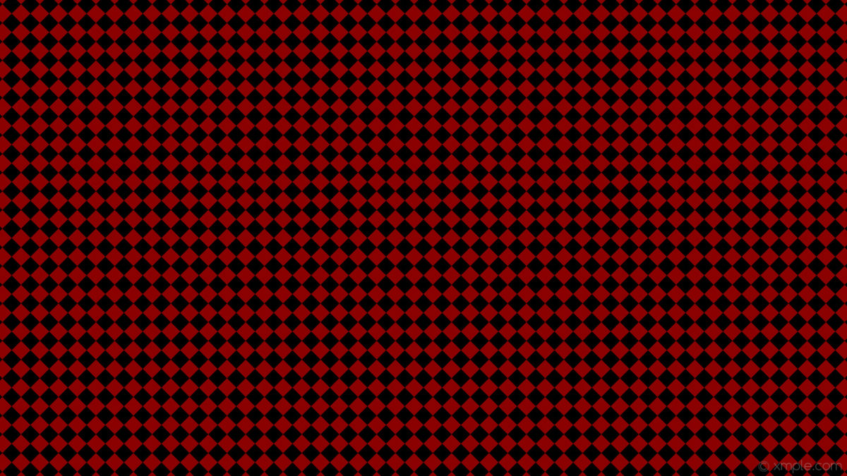 Wallpaper checkered squares red black dark red b0000 diagonal 45 30px