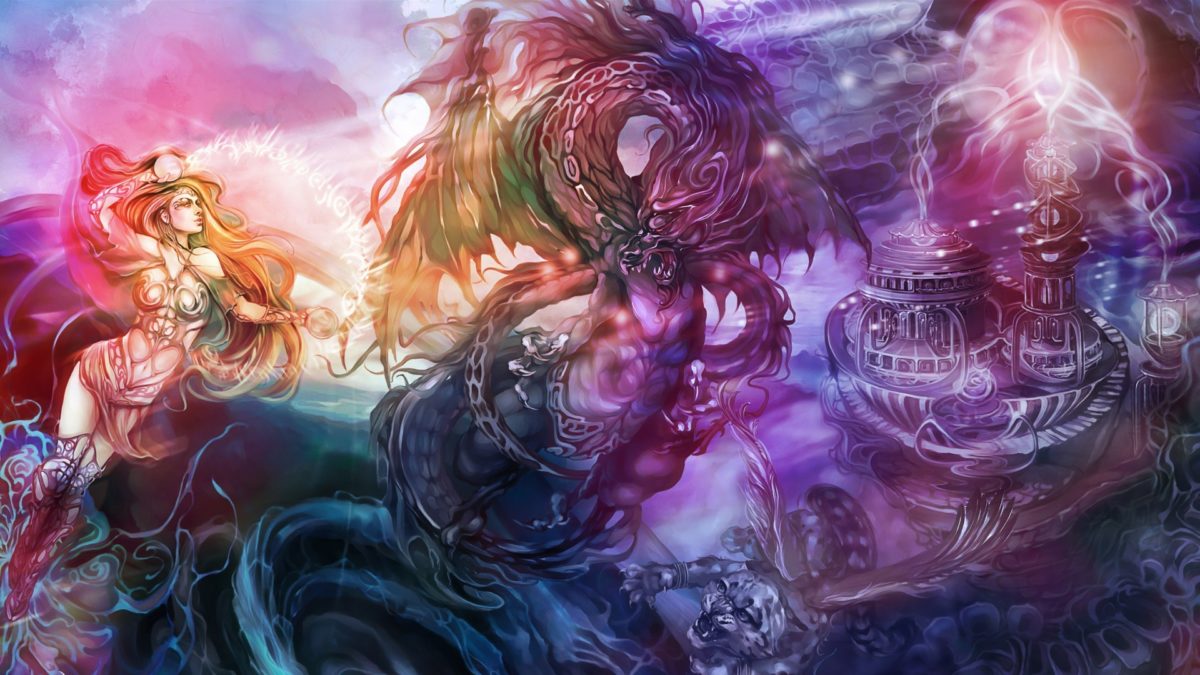 Gothic Art Dragon Screensaver fantasy art dragon magic women females ...