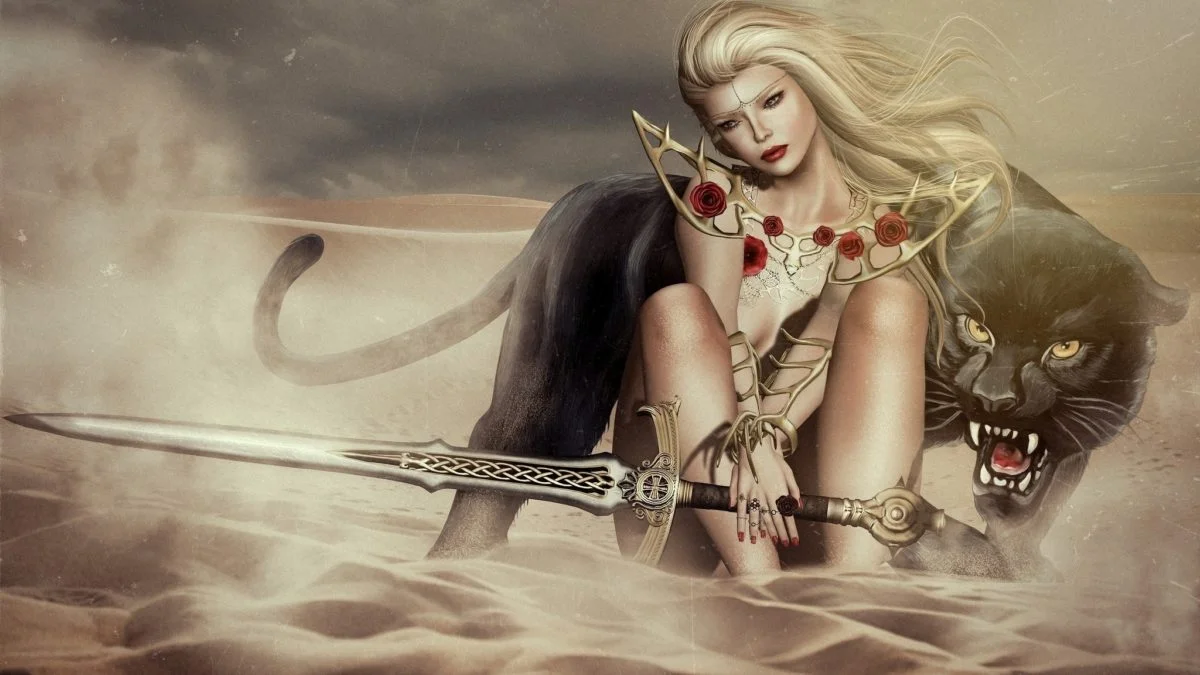 Fantasy artwork art women girl girls female warrior wallpaper 822764 ...