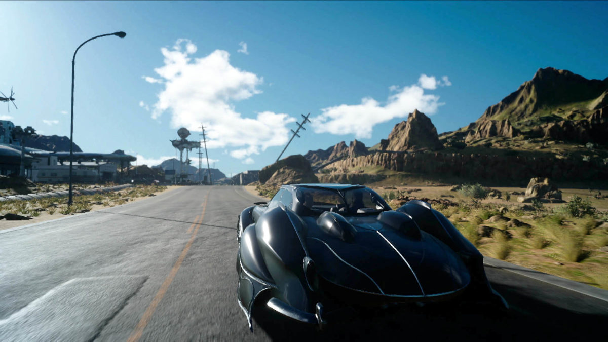 Regalia Type F on the Road – Final Fantasy XV wallpaper
