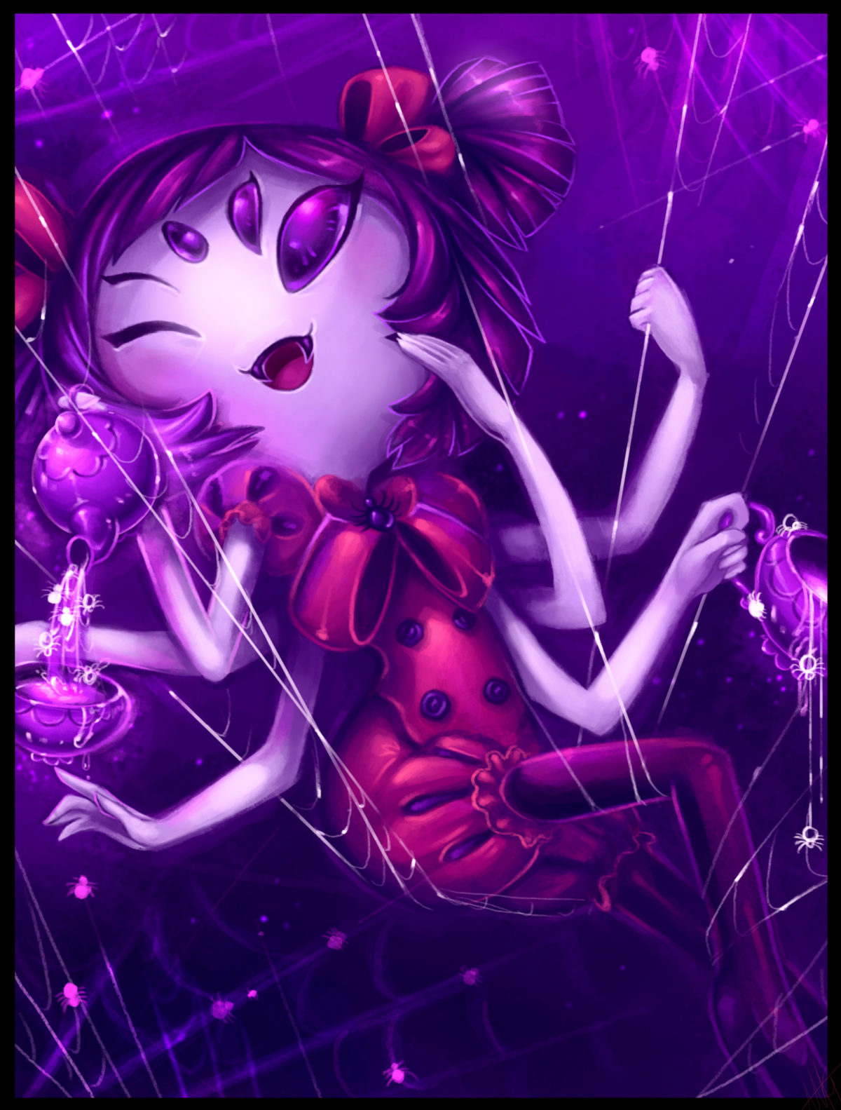 Muffet UnderTale images Muffet colored battle sprite wallpaper