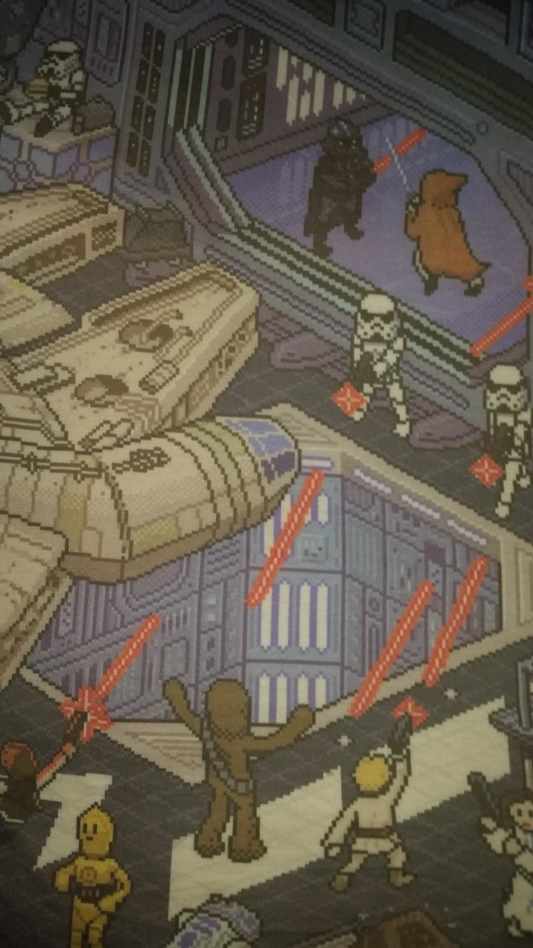 16 bit phone wallpaper. Vader vs