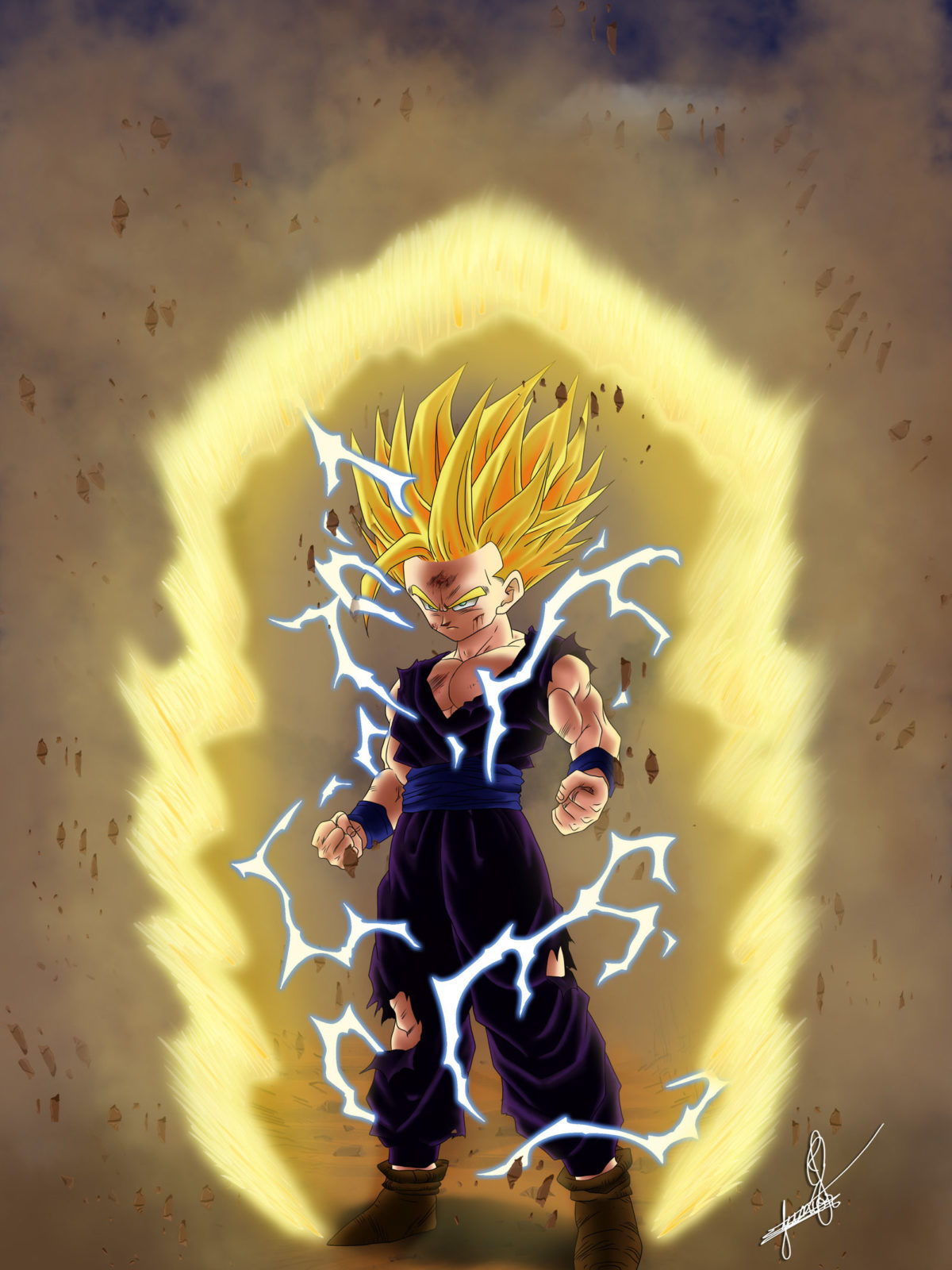 Gohan SSJ2 Transformation by rettroper Gohan SSJ2 Transformation by ...