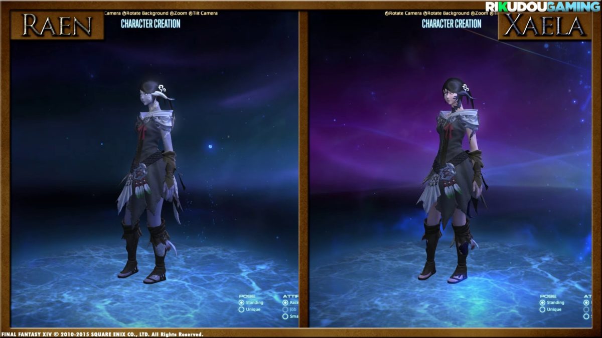 FFXIV Au Ra Raen Xaela Side by Side Comparison Character Creation – YouTube