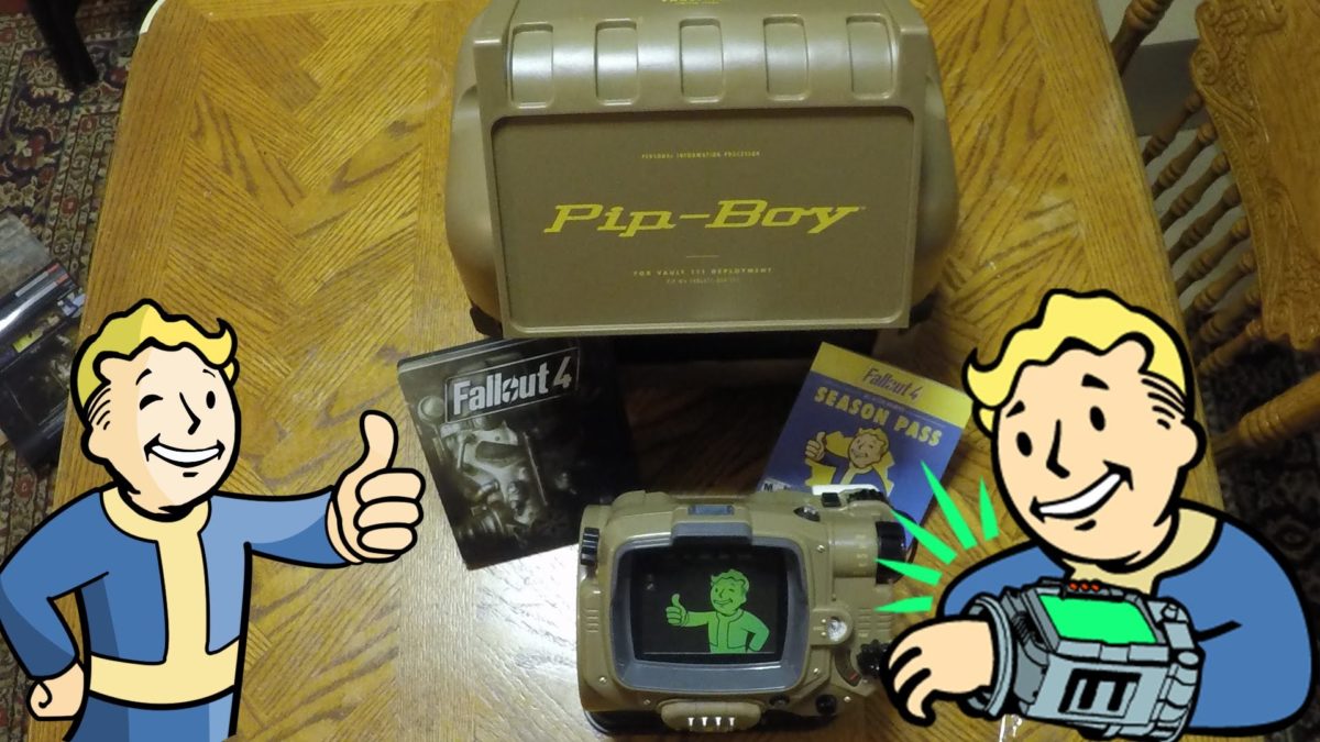 Fallout 4 Pip Boy Edition Unboxing Pocket Guide, Vault Tec Perk Poster ...