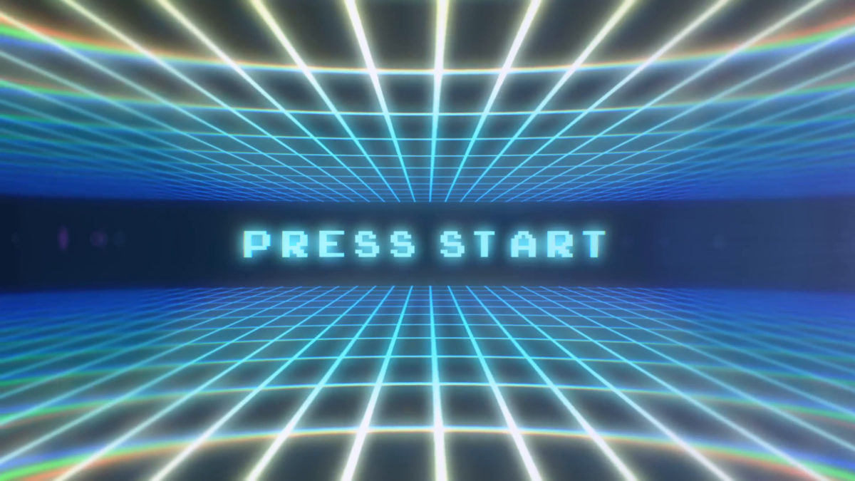 Video Game Press Start Retro Arcade Screen Motion Background – VideoBlocks