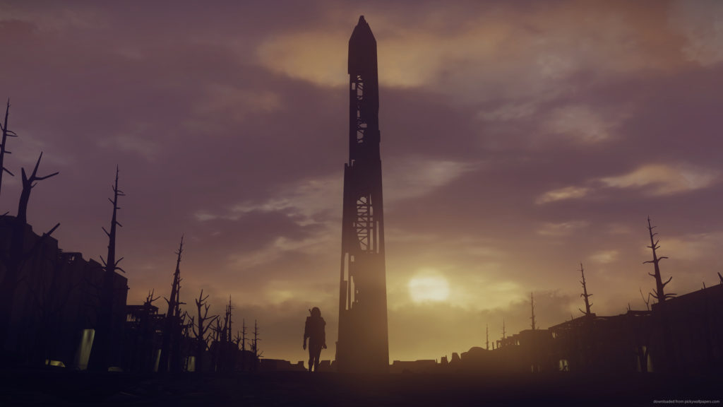 Fallout 3 Destroyed Monument for 2560×1440