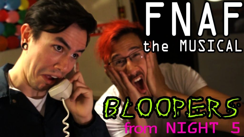 FNAF The Musical Night 5 BLOOPERS Markiplier, NateWantsToBattle, MatPat ...