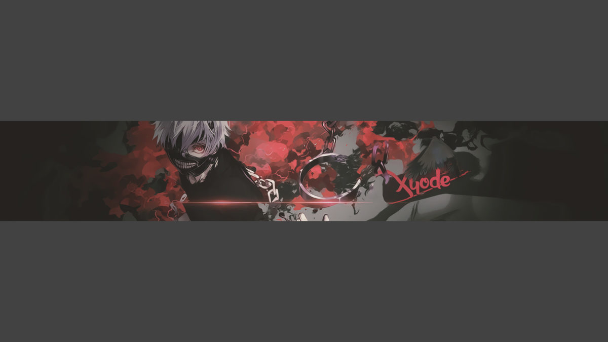 Kaneki Darkness – Youtube Banner by Shinzukette
