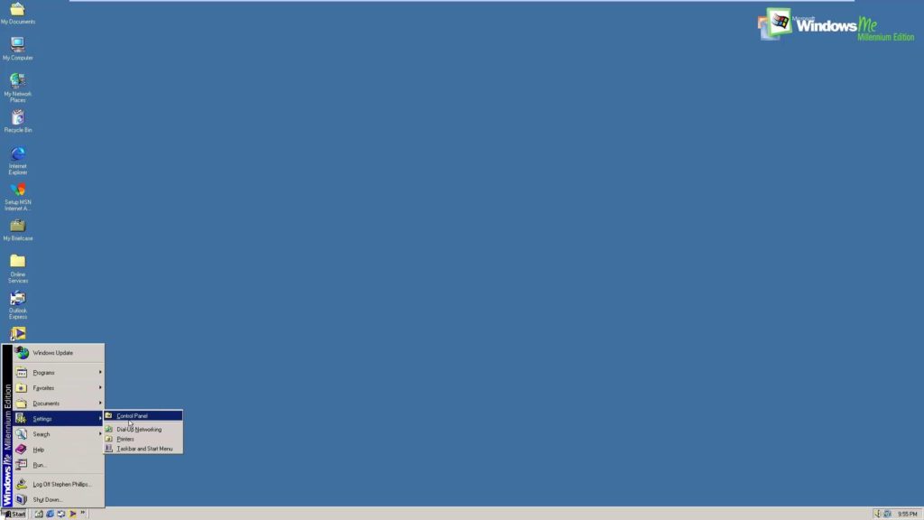 Windows ME Millenium Edition in VMware Workstation 12 0 full 1080p