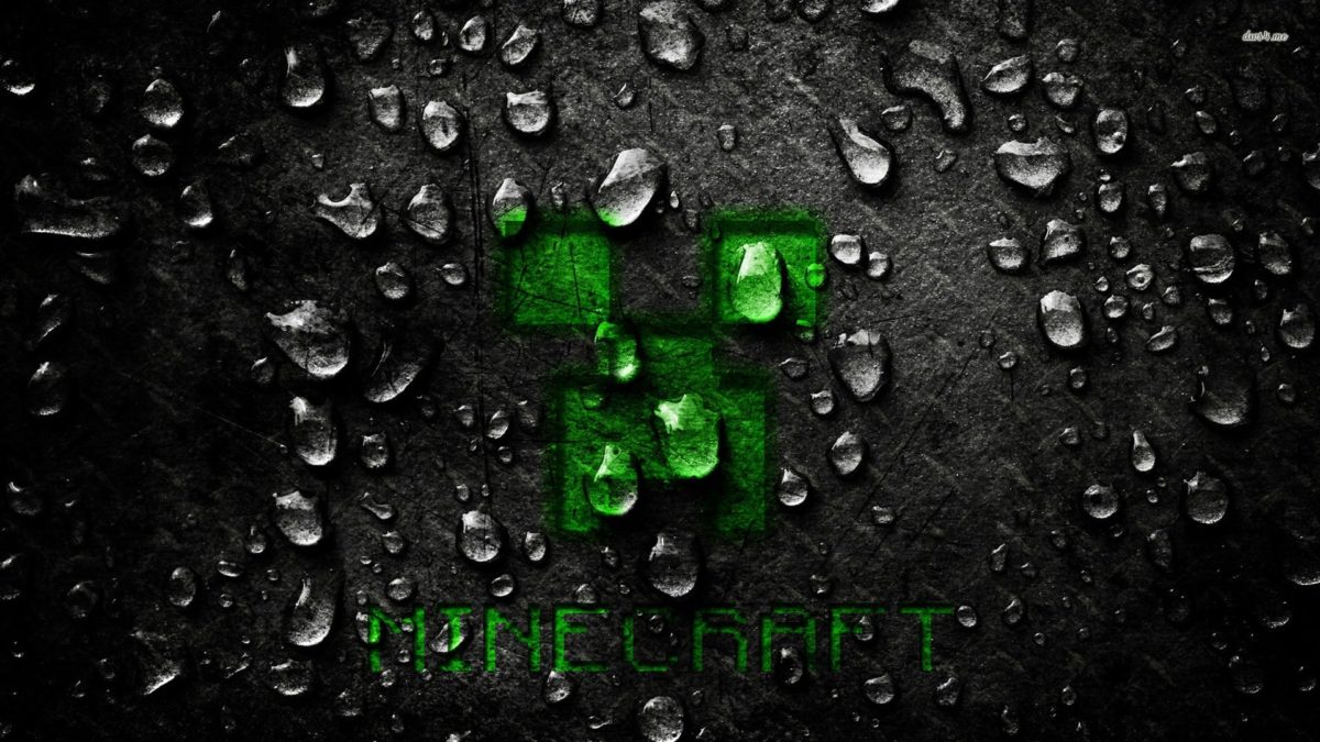 Minecraft creeper wallpaper rain cover backgorund