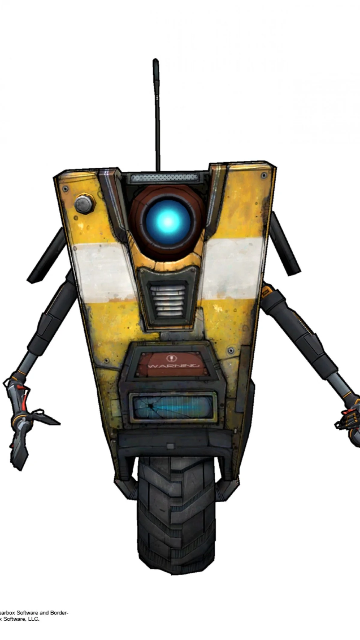 Wallpaper claptrap, borderlands, robot