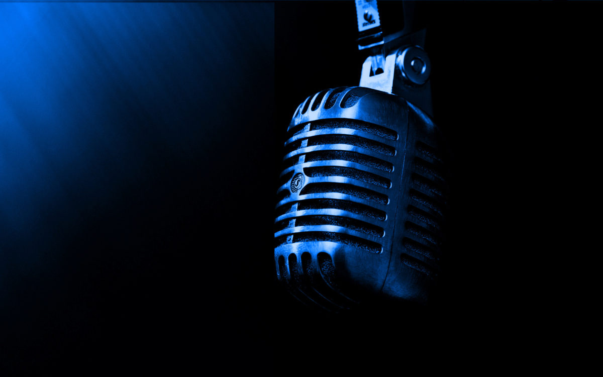 Blue Metal Professional Microphone Desktop Wallpaper Uploaded by ...