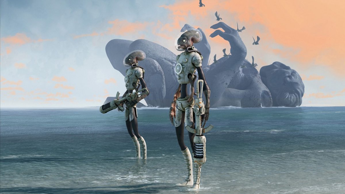 Aliens on the beach
