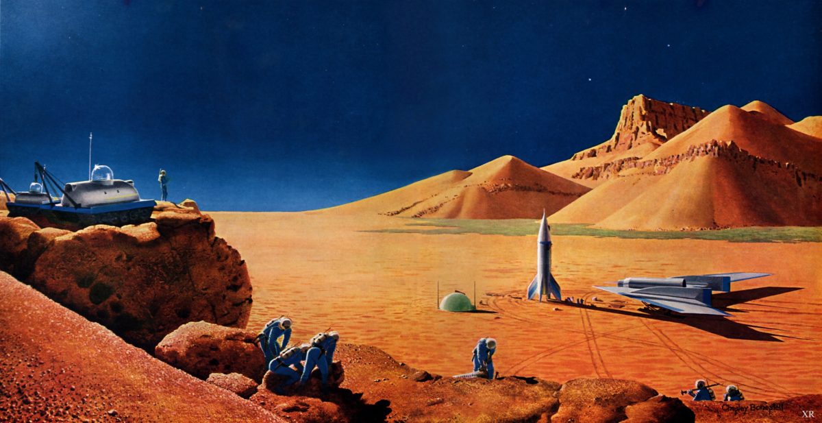 Landscapes outer space futuristic planets Mars science fiction