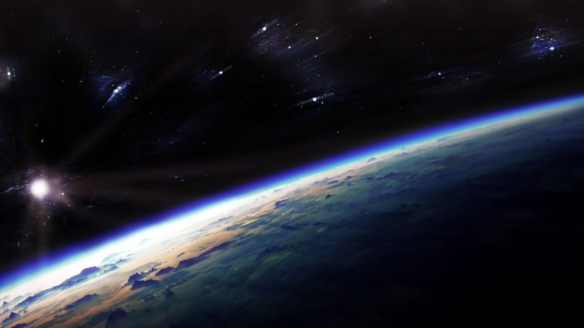 69+ Blue Space Wallpaper HD